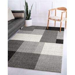 Teppich the carpet "Pearl", grau, B:80cm H:11mm L:140cm, Polypropylen, Teppiche, Teppich, moderner dichter Wohnzimmer Teppich Konturenschnitt