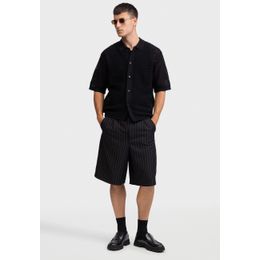 REDEFINED REBEL EST. 2013 Shorts REDEFINED REBEL "Redefined Rebel Shorts RRCristiano Shorts BAGGY FIT", Herren, Gr. M, Normalgr&ouml;&szlig;en, schwarz-wei&szlig; (schwarz stripe), Web, 99% Polyester / 1% Elastan, Hosen Shorts