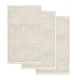 M&ouml;ve Gaestehandtuecher M&Ouml;VE "Superwuschel", beige (nature), B:30cm L:50cm, Walkfrottee, Baumwolle, Handt&uuml;cher, G&auml;stehandt&uuml;cher Set mit Bord&uuml;re, 100% Premium Cotton Baumwolle, weich