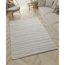 Teppich the carpet "Everest", beige (creme), B:240cm H:14mm L:340cm, Polypropylen, Teppiche, Teppich, moderner Wohnzimmer Teppich hohe Flordichte