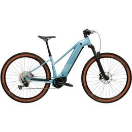 E-Bike KROSS "E-MTB Influx Hybrid 4.0 21,3Ah / 800 Wh 29 Zoll blau 12 G&auml;nge 2026" Gr. 41, blau, schwarz, Elektrofahrr&auml;der, Damen, 41cm, 29 Zoll (73,66cm)