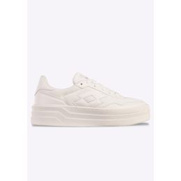 Plateausneaker Lotto, Damen, Gr. 39, wei&szlig;, Synthetik, Textil, Schuhe Plateausneaker