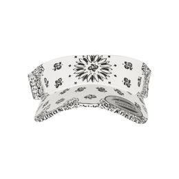 Flex Cap Flexfit "Flexfit Accessoires Visor Bandana Print", Gr. onesize, wei&szlig;, 100% Baumwolle, Caps