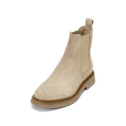 Marc O'Polo Chelseaboots MARC O'POLO "aus weichem Veloursleder", Damen, Gr. 38, beige (m717), Obermaterial: 100% Leder (Rind), unifarben, Schuhe Chelseaboots