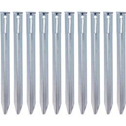 Berger BasePeg V-Profi Zelthering 30 cm aus Stahl f&uuml;r gemischte B&ouml;den, 10er-Pack - Zeltheringe & Abspannmaterial