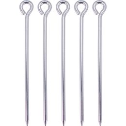 Berger BasePeg Erdnagel Zelthering mit &Ouml;se 19 cm aus Aluminium f&uuml;r gemischte B&ouml;den, 5er-Pack - Zeltheringe & Abspannmaterial