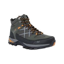 Sneaker Regatta "Samaris III", Herren, Gr. 41, gr&uuml;n (oliv, orange), Obermaterial: 100% Polyurethan PU., Schuhe Sneaker
