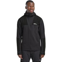 Outdoorjacke Jack Wolfskin "ANDUR JKT M", Herren, Gr. S (48), grau (phantom), 1. OBERSTOFF: 91% POLYAMID, 9% ELASTHAN. 2. OBERSTOFF: 90% POLYAMID, 10% ELASTHAN. 1.Futter: 100% POLYESTER, Jacken Outdoorjacke