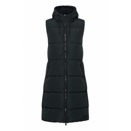 Longweste oxmo "Longweste OXSolice", Damen, Gr. M, schwarz, Obermaterial: 100% Polyester PES., Westen Longweste