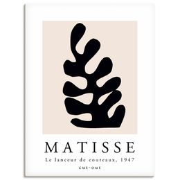 Wandbild Artland "Matisse der Messerwerfer - schwarz", farbe bild(er): schwarz, B:90cm H:120cm, Bilder, als Alubild, Leinwandbild, Poster, Wandaufkleber in verschied. Gr&ouml;&szlig;en