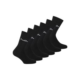 Kurzsocken Diadora "Socken 6er Pack", Damen, Gr. 39-42, schwarz, Obermaterial: 80% Baumwolle CO. 18% Polyester PES. 2% Elasthan EL., Socken