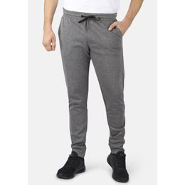 Sporthose HERO by John Medoox "JAMES Jogginghose Sportspant", Herren, Gr. M, schwarz (anthra melange), Sweatware, 55% Polyester, 45% Baumwolle, gerade, unten schmal lang, Hosen Sporthose, Casual Sweat f&uuml;r Herren