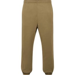 Jogginghose Urban Classics "Urban Classics Herren Sweatpants", Herren, Gr. L, US-Gr&ouml;&szlig;en, tiniolive, 65% Baumwolle, 35% Polyester, unifarben, loose fit, Hosen Jogginghose