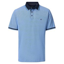 Poloshirt Casamoda "Casamoda Polo-Shirt uni", Herren, Gr. L, blau, 95% Baumwolle, 5% Elasthan, Shirts