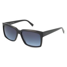 Marc O'Polo Eyewear 506224 | Herren-Sonnenbrille | Fassung: Vollrand, Quadratisch, Kunststoff, Schwarz | Glasfarbe: Blau