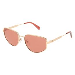 Liu Jo LJ164S | Damen-Sonnenbrille | Fassung: Vollrand, Rund, Metall, Rosegold | Glasfarbe: Rot