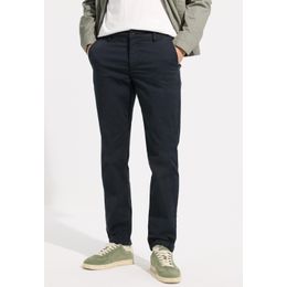 Chinohose Street One MEN, Herren, Gr. 30, L&auml;nge 32, schwarz ink blau, Web, 98% Baumwolle, 2% Elasthan, unifarben, regular fit kn&ouml;chellang, Hosen Chinohose, Middle Waist