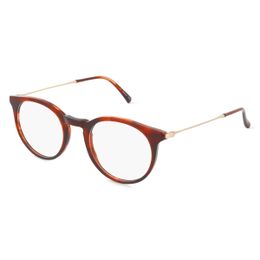 Fielmann MC 638 CL Brille Unisex | Fassung: Vollrand, Panto, Havanna Gold