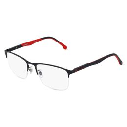 Carrera 8861 Brille Herren | Fassung: Halbrand, Quadratisch, Schwarz Rot