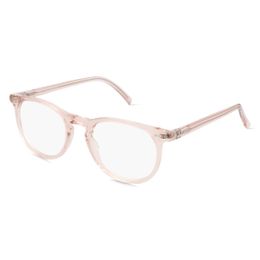 Fielmann LN 049 CL MARLO Brille Unisex | Fassung: Vollrand, Panto, Rose Transparent