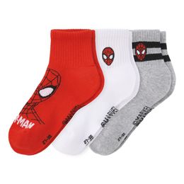 Topolino 3 Paar Spider-Man Sneaker-Socken kn&ouml;chelhoch