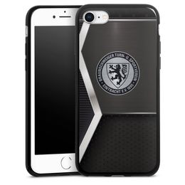 DeinDesign iPhone 8 Handy Slim Case extra d&uuml;nn Silikon Handyh&uuml;lle schwarz H&uuml;lle Metallic Look Eintracht Braunschweig Official Licensed Product Silikon Slim Case