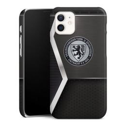 DeinDesign iPhone 12 mini Handy Premium Case Smartphone Handyh&uuml;lle Schutzh&uuml;lle gl&auml;nzend Eintracht Braunschweig Metallic Look Official Licensed Product Premium 