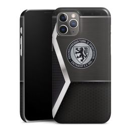 DeinDesign iPhone 12 Pro Handy Premium Case Smartphone Handyh&uuml;lle Schutzh&uuml;lle gl&auml;nzend Eintracht Braunschweig Metallic Look Official Licensed Product Premium 