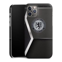 DeinDesign iPhone 12 Pro Handy Premium Case Smartphone Handyh&uuml;lle Schutzh&uuml;lle matt Eintracht Braunschweig Metallic Look Official Licensed Product Premium Case