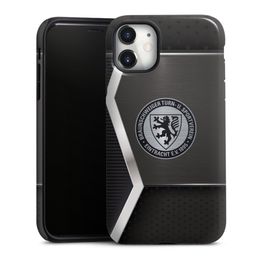 DeinDesign iPhone 11 Handy Panzer Handyh&uuml;lle robuste Outdoor H&uuml;lle Schutzh&uuml;lle gl&auml;nzend Metallic Look Eintracht Braunschweig Official Licensed Product Tough Case