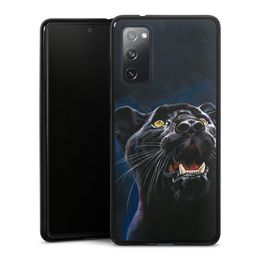 DeinDesign Galaxy S20 FE 5G Handy Silikon H&uuml;lle Case schwarz Handyh&uuml;lle Panther Animals Jungle