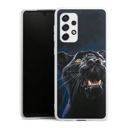 DeinDesign Galaxy A33 5G Handy Silikon H&uuml;lle Case transparent Handyh&uuml;lle Panther Jungle Animals Silikon Case
