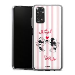 DeinDesign Xiaomi Redmi Note 11S Handy Silikon H&uuml;lle Case transparent Handyh&uuml;lle Love Disney Silikon Case