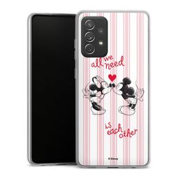 DeinDesign Galaxy A72 Handy Slim Case Silikon Handyh&uuml;lle transparent H&uuml;lle extra d&uuml;nn Love Disney Silikon Slim Case