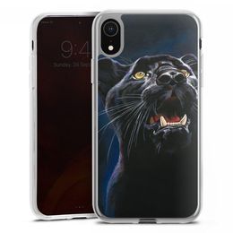 DeinDesign iPhone Xr Handy Silikon H&uuml;lle Case transparent Handyh&uuml;lle Panther Animals Jungle Silikon Case