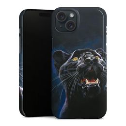 DeinDesign iPhone 15 Plus Handy Premium Case Smartphone Handyh&uuml;lle Schutzh&uuml;lle gl&auml;nzend Panther Animals Jungle Premium Case