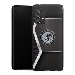DeinDesign Galaxy A52s 5G Handy Silikon H&uuml;lle Case schwarz Handyh&uuml;lle Eintracht Braunschweig Metallic Look Official Licensed Product
