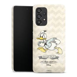 DeinDesign Galaxy A53 5G Handy Premium Case Smartphone Handyh&uuml;lle Schutzh&uuml;lle matt Disney Donuld Duck Vintage Official Licensed Product Premium Case