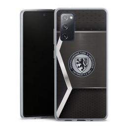DeinDesign Galaxy S20 FE Handy Silikon H&uuml;lle Case transparent Handyh&uuml;lle Official Licensed Product Metallic Look Eintracht Braunschweig Silikon Case