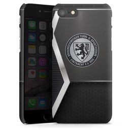 DeinDesign iPhone SE (2020) Handy Premium Case Smartphone Handyh&uuml;lle Schutzh&uuml;lle matt Metallic Look Eintracht Braunschweig Official Licensed Product Premium Case