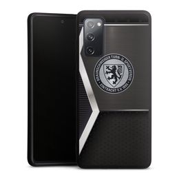 DeinDesign Galaxy S20 FE Handy Premium Silikon H&uuml;lle Handyh&uuml;lle schwarz Case Official Licensed Product Metallic Look Eintracht Braunschweig Silikon Premium Case