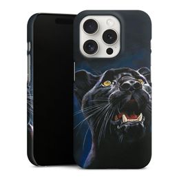 DeinDesign iPhone 15 Pro Handy Premium Case Smartphone Handyh&uuml;lle Schutzh&uuml;lle matt Panther Animals Jungle Premium Case