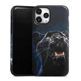 DeinDesign iPhone 11 Pro Handy Panzer Handyh&uuml;lle robuste Outdoor H&uuml;lle Schutzh&uuml;lle gl&auml;nzend Panther Jungle Animals Tough Case