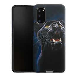 DeinDesign Galaxy S20 Handy Panzer Handyh&uuml;lle robuste Outdoor H&uuml;lle Schutzh&uuml;lle matt Panther Animals Jungle Tough Case