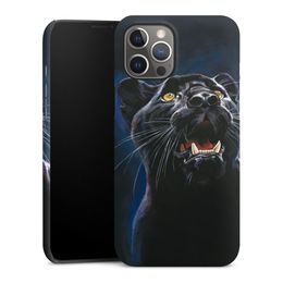DeinDesign iPhone 12 Pro Max Handy Premium Case Smartphone Handyh&uuml;lle Schutzh&uuml;lle matt Panther Animals Jungle Premium Case