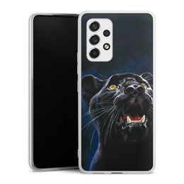 DeinDesign Galaxy A53 5G Handy Silikon H&uuml;lle Case transparent Handyh&uuml;lle Panther Animals Jungle Silikon Case