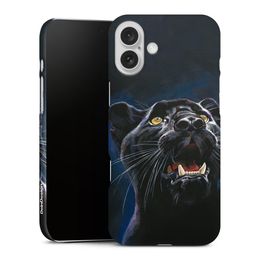 DeinDesign iPhone 16 Plus Handy Premium Case Smartphone Handyh&uuml;lle Schutzh&uuml;lle matt Panther Animals Jungle Premium Case