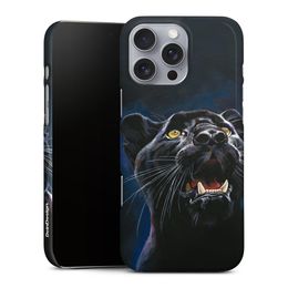 DeinDesign iPhone 16 Pro Max Handy Premium Case Smartphone Handyh&uuml;lle Schutzh&uuml;lle gl&auml;nzend Panther Animals Jungle Premium Case