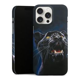 DeinDesign iPhone 15 Pro Max Handy Premium Case Smartphone Handyh&uuml;lle Schutzh&uuml;lle matt Panther Animals Jungle Premium Case