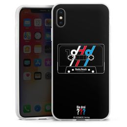 DeinDesign iPhone Xs Max Handy Silikon H&uuml;lle Case transparent Handyh&uuml;lle Official Licensed Product Die Drei ??? Cassette Silikon Case